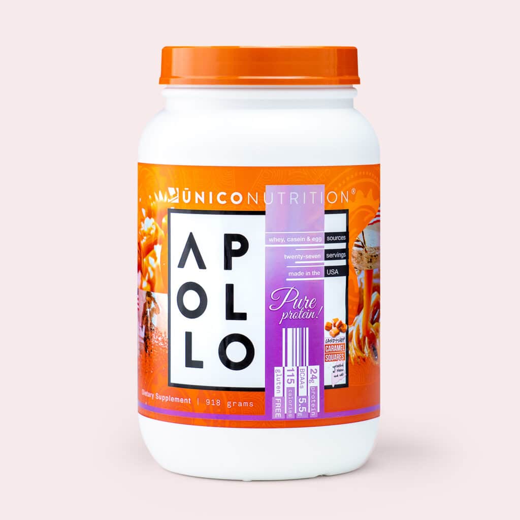 APOLLO Salted Caramel Protein Powder | Unico Nutrition