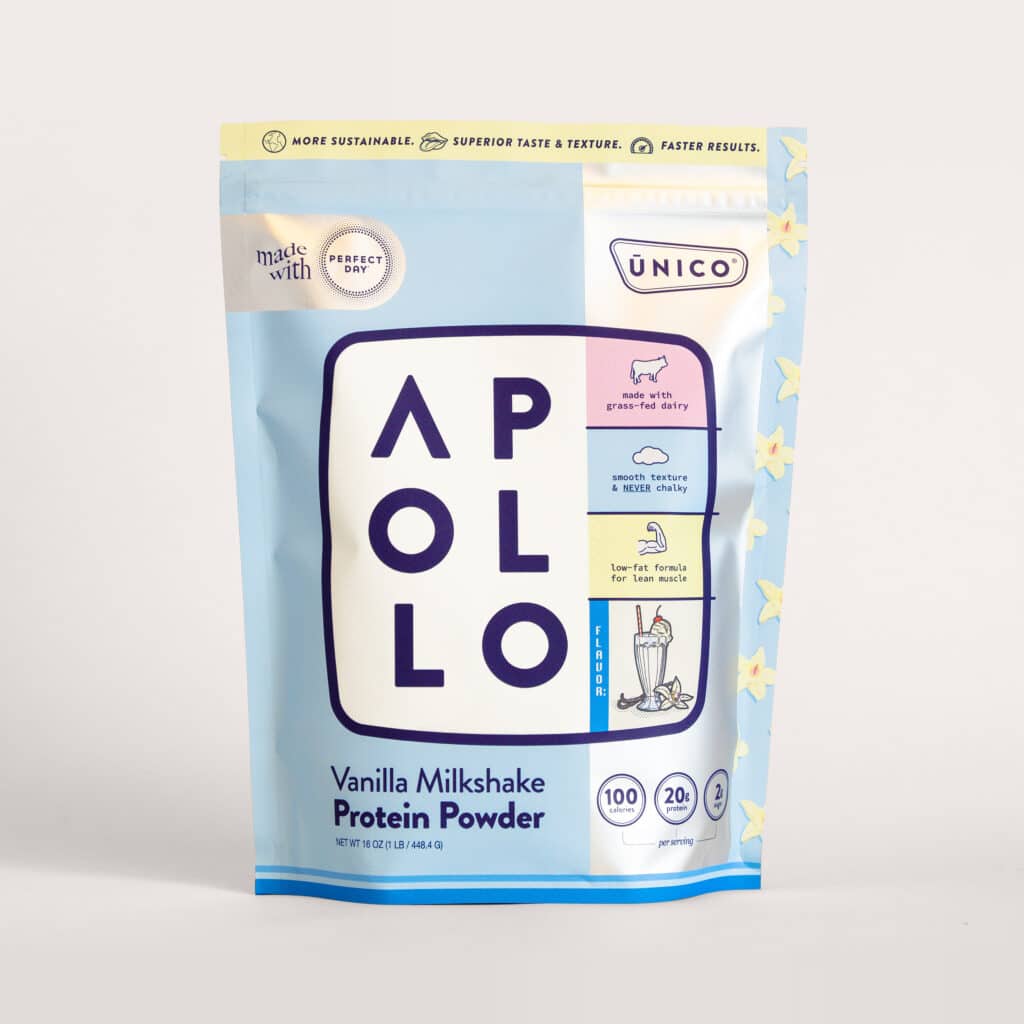 APOLLO Vanilla Protein Powder - Sustainably Made - UNICO